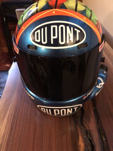 Jeff Gordon Ray Evernham Signed Rainbow Warrior Helmet - Race Used 360