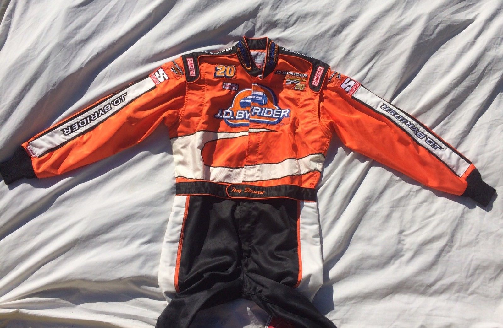 Vtg Tony Stewart J.D. BYRIDER Simpson Drivers Racing Suit Rare EUC ...