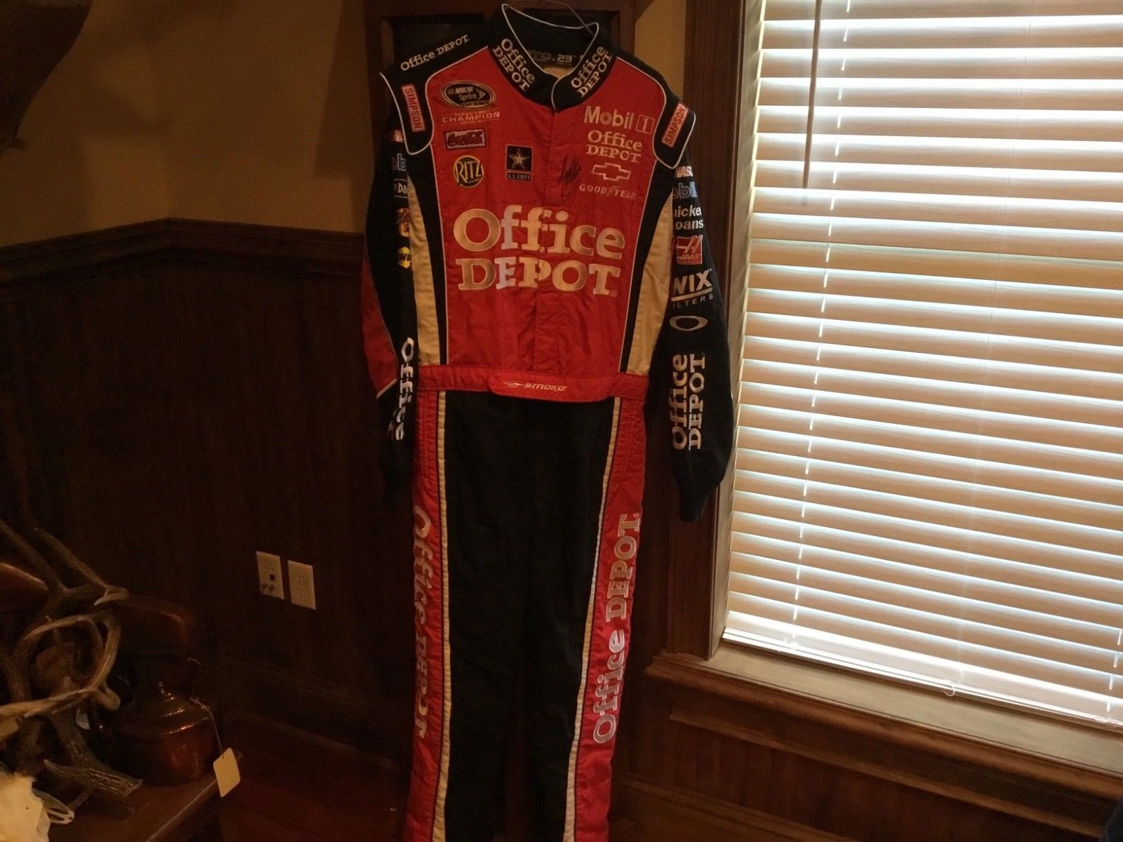 TONY STEWART AUTOGRAPHED RACE SUIT - Race Used 360