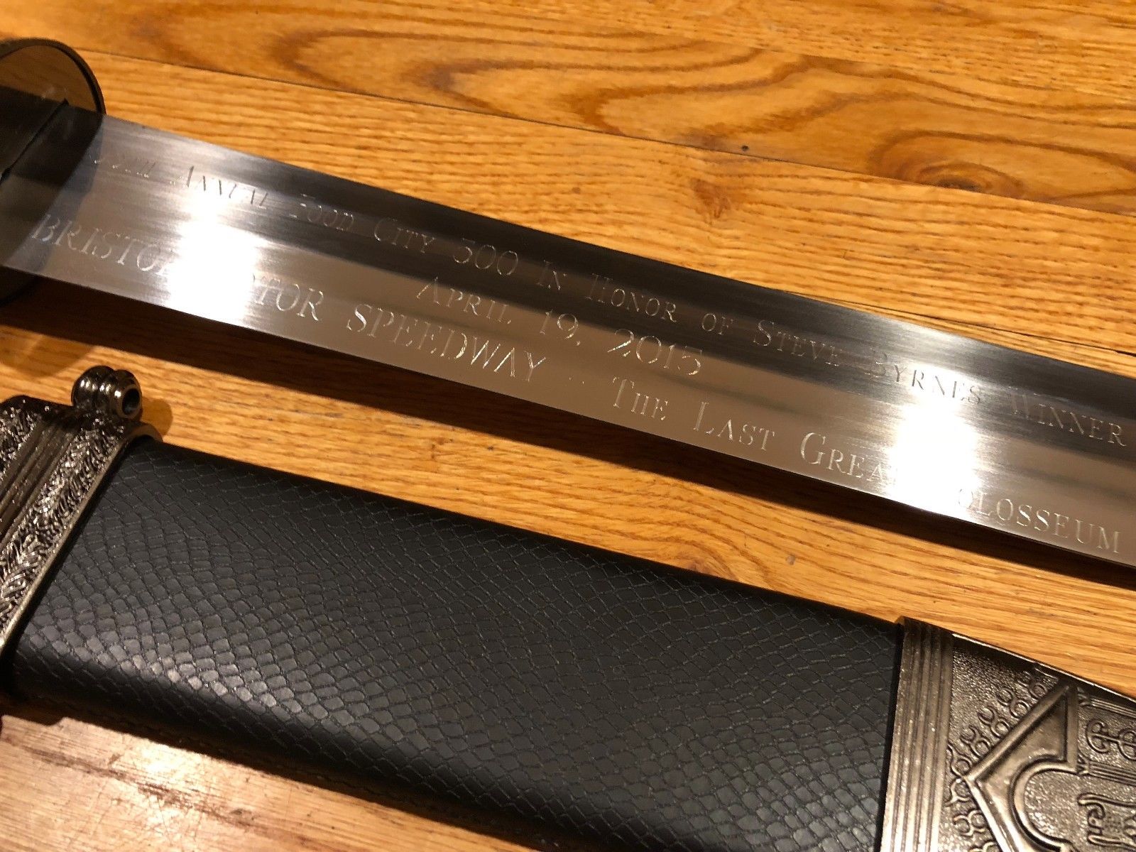 NASCAR Bristol Win Gladiator Sword Trophy Award Food City 500 Matt ...