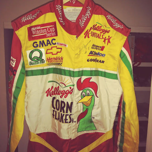 NASCAR TERRY LABONTE KELLOGG'S CORN FLAKES FIRESUIT SIMPSON SIGNED ...
