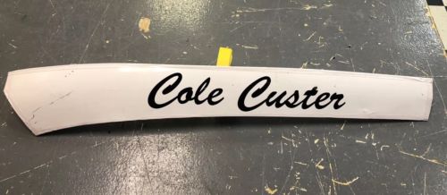 Cole Custer 2018 Stewart 00 Haas Nascar Race Used Sheetmetal Name Rail ...