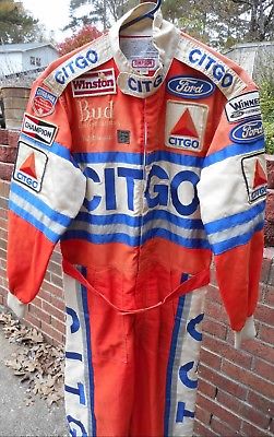 Vintage Neil Bonnett CITGO/Wood Brothers race used drivers uniform ...