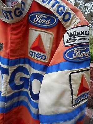 Vintage Neil Bonnett CITGO/Wood Brothers race used drivers uniform ...