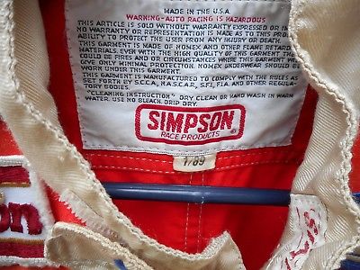 Vintage Neil Bonnett CITGO/Wood Brothers race used drivers uniform ...