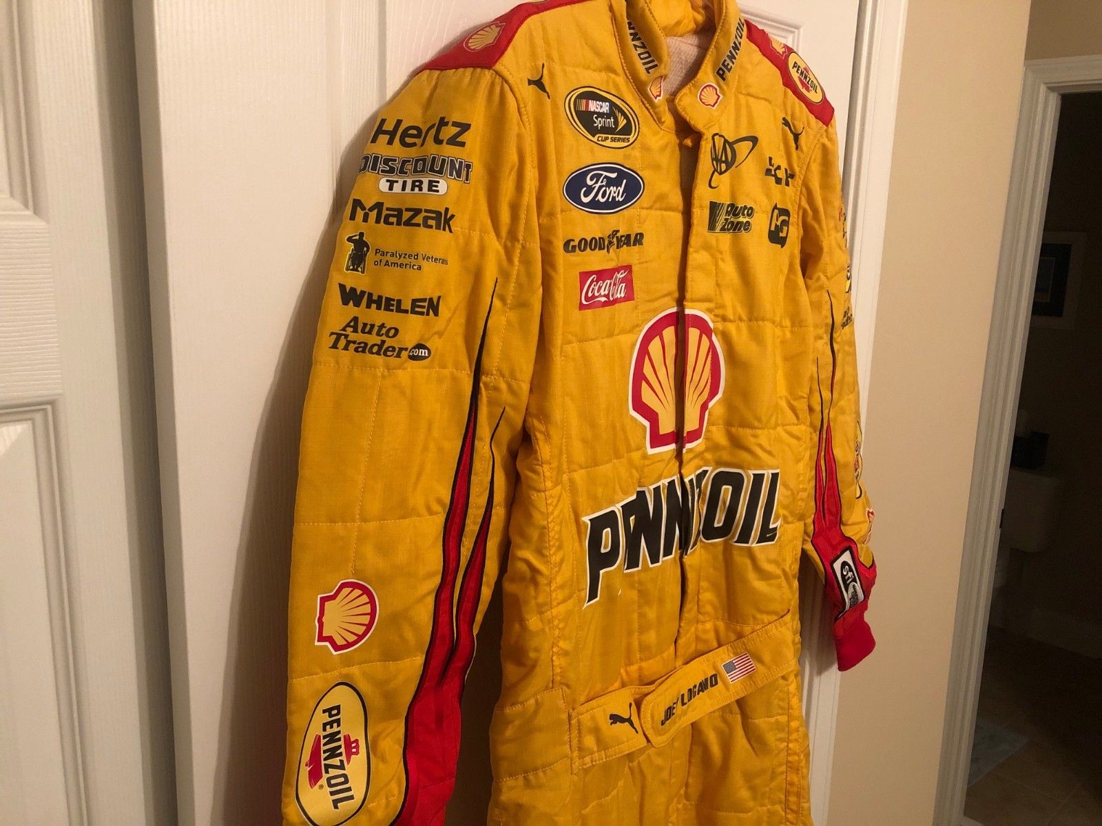 Joey Logano Driver Firesuit! NASCAR Champion! 100% Race Used ...