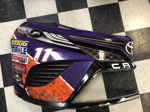 2018 Denny Hamlin Fedex JGR Nascar Race Used Sheetmetal Nose Half ...
