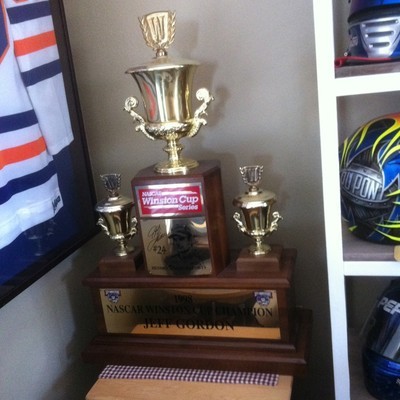 AUTHENTIC JEFF GORDON 1998 NASCAR WINSTON CUP CHAMPIONSHIP TROPHY SUPER ...