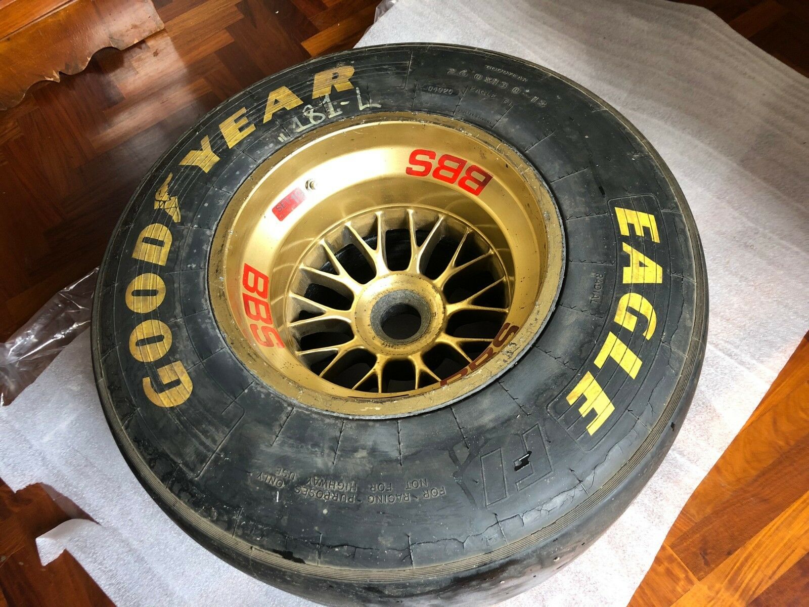 Race Used Ferrari F1 F310B REAR WHEEL Schumacher Formula 1 BBS 1997 ...