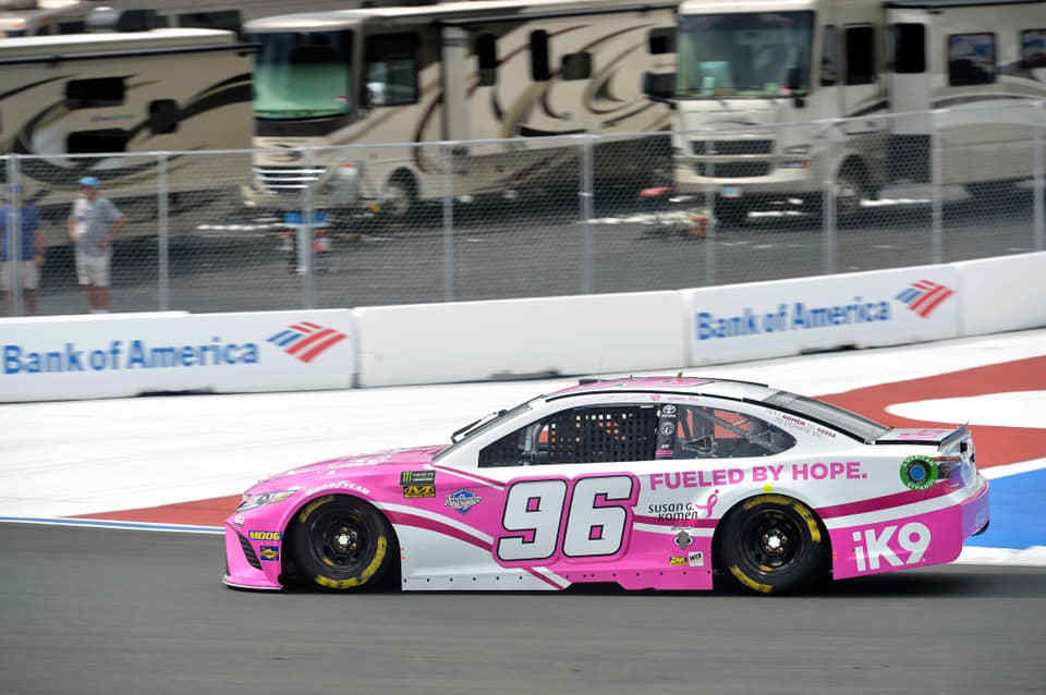 Nascar Race Used Sheet Metal #96 Jeffrey Earnhardt Charlotte Roval Qtr ...