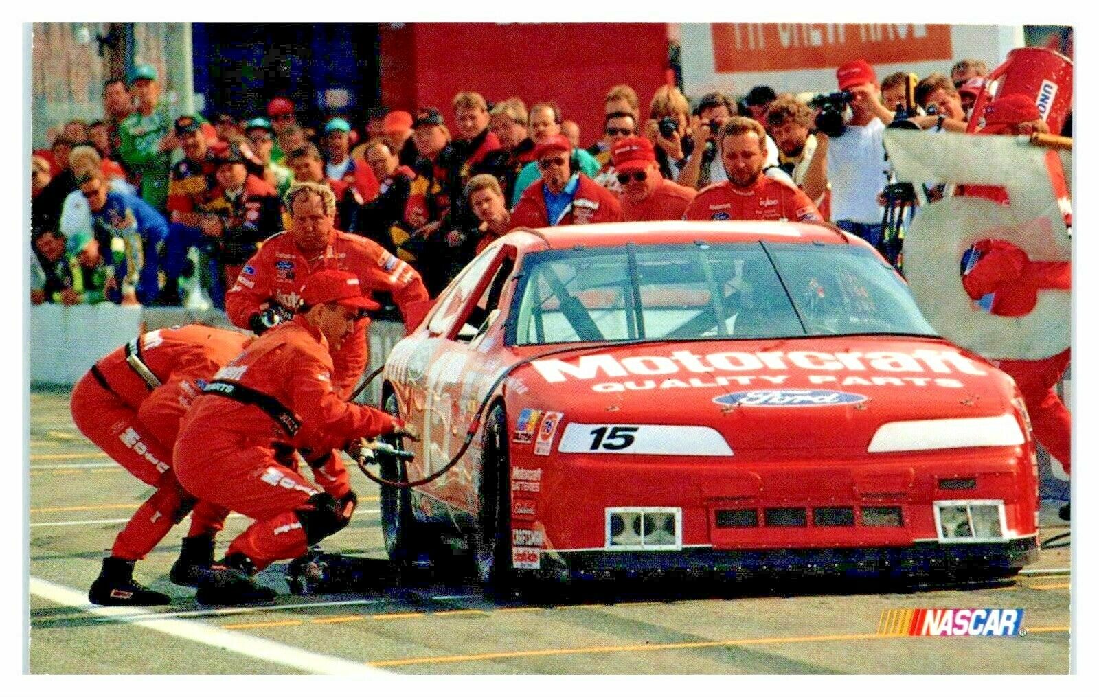 Bud Moore Engineering/Motorcraft.Race Worn NASCAR Simpson Helmet.Geoff ...