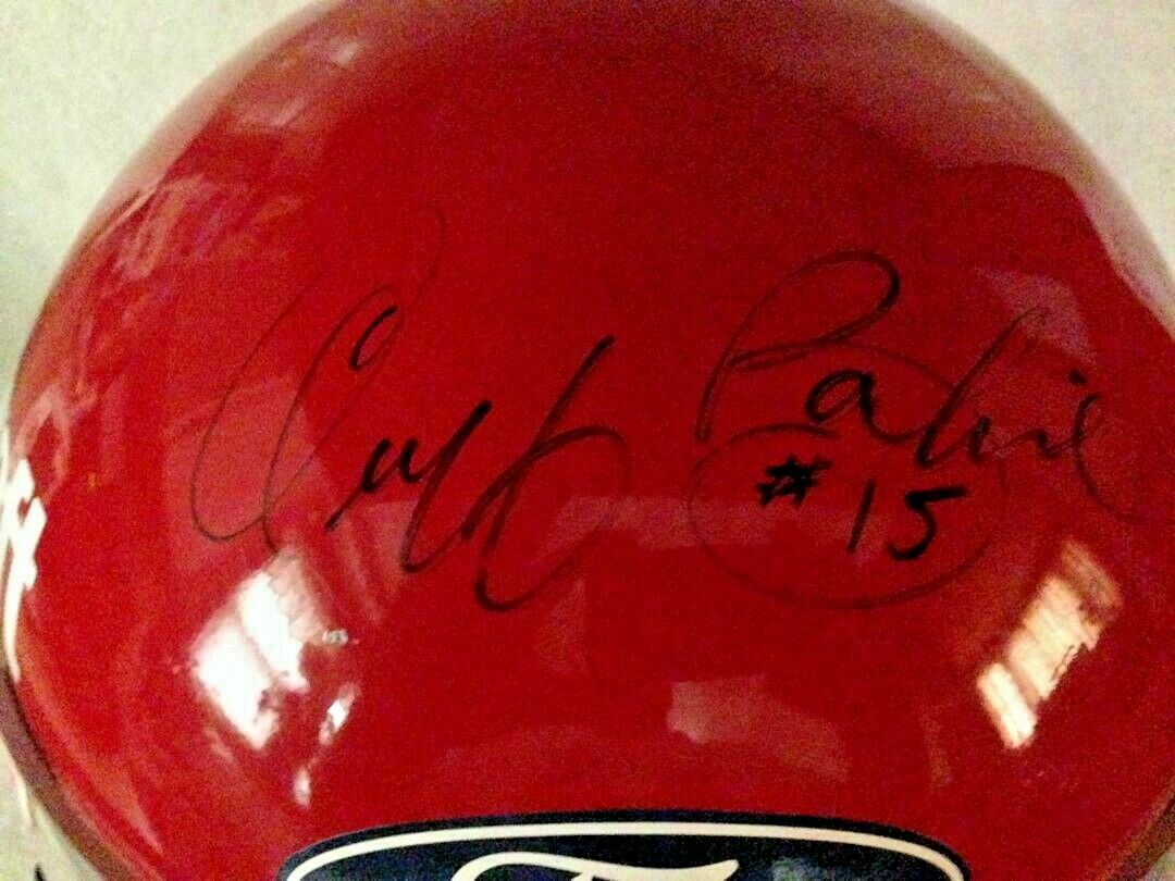 Bud Moore Engineering/Motorcraft.Race Worn NASCAR Simpson Helmet.Geoff ...