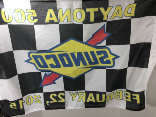 DAYTONA 500 2015 Sunoco Official Checkered Flag NASCAR Joey Logano ...