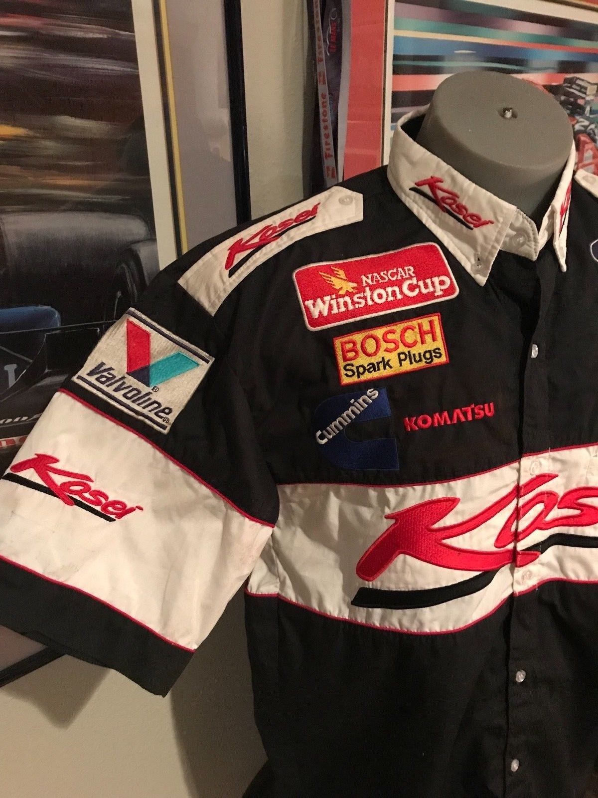 NASCAR #6 MARK MARTIN ROUSH RACING KOSEI TEAM ISSUE EMBROIDERED CREW ...