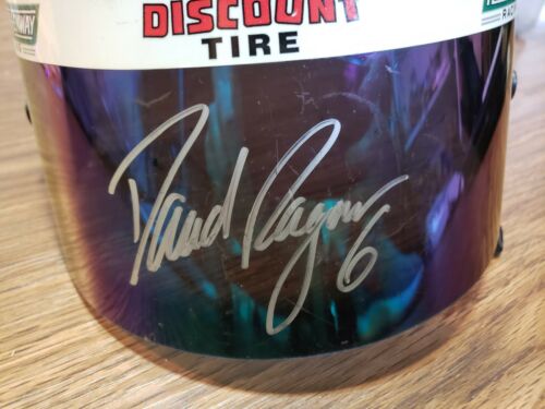 David Ragan Race Used Autographed Helmet Visor Discount Tire Roush ...