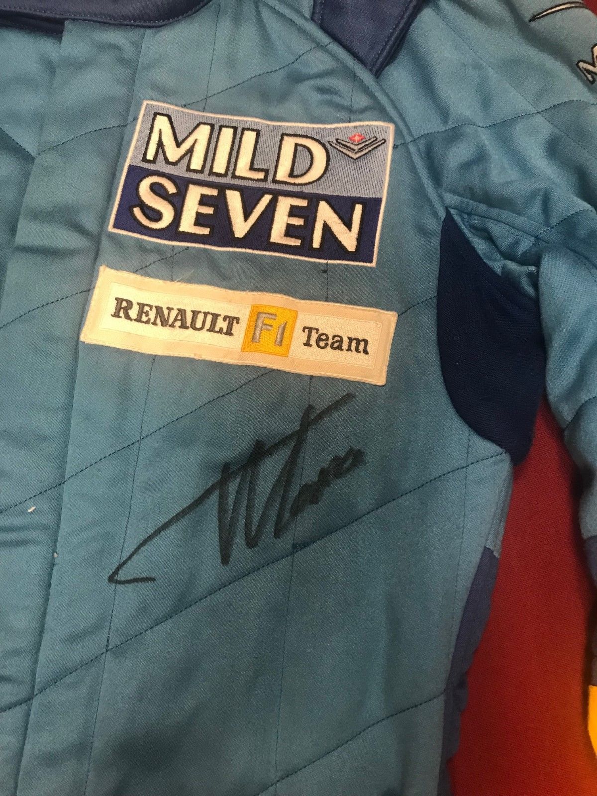 Fernando Alonso Formula 1 Renault Driver Suit - Race Used 360