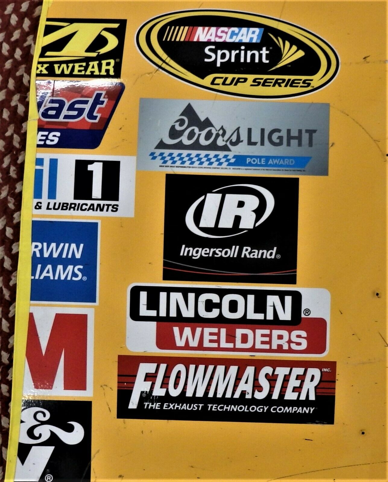 NASCAR Carl Edwards Race-Used Metal Contingency Panel #19 Toyota ...