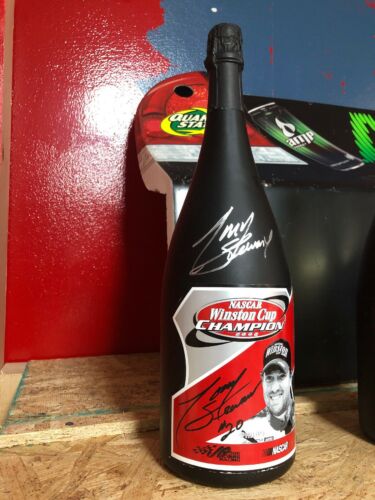 Tony Stewart 2002 Nascar Championship Champagne Bottle Signed - Race ...
