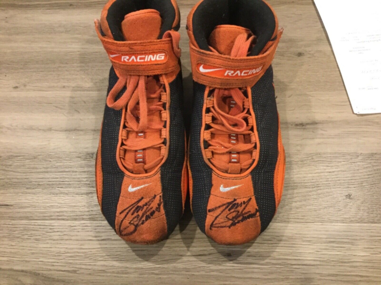 NASCAR Tony Stewart race worn NIKE shoes - Race Used 360