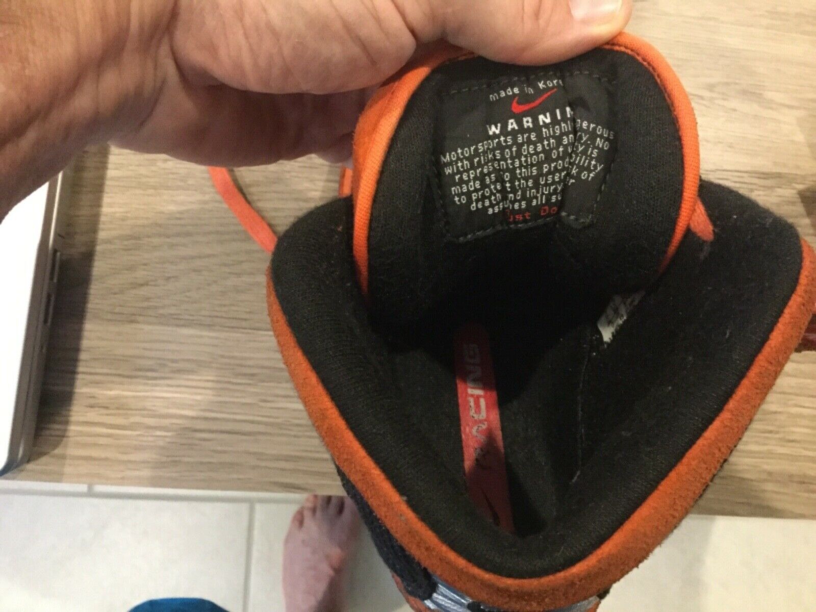 NASCAR Tony Stewart race worn NIKE shoes - Race Used 360