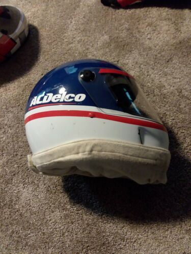 Dale Earnhardt sr jr nascar Race Used Pit crew helmet ac delco 3 not ...
