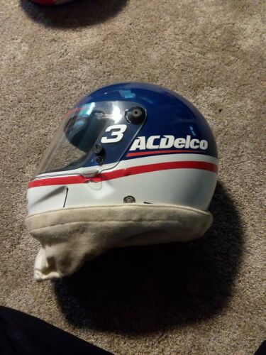 Dale Earnhardt sr jr nascar Race Used Pit crew helmet ac delco 3 not ...