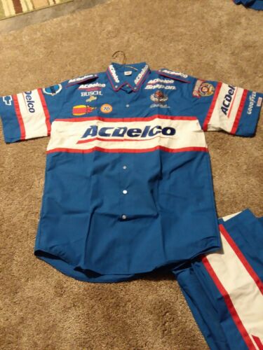 Dale Earnhardt jr 98 nascar race used ac delco pit crew shirt and pants ...