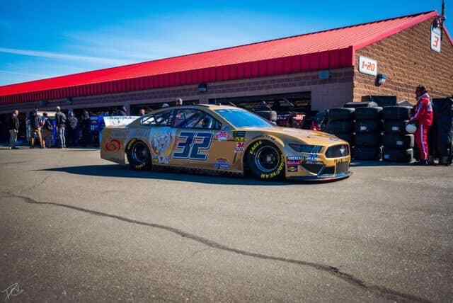 NASCAR Race Used Sheet Metal 2019 #32 Corey LaJoie Door Panel FONTANA ...