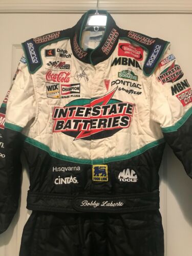 NASCAR Driver Bobby Labonte Autographed Coca-Cola Racing Fire Suit ...