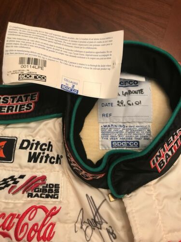 NASCAR Driver Bobby Labonte Autographed Coca-Cola Racing Fire Suit ...