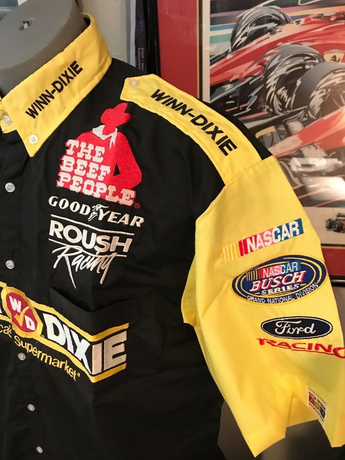 NASCAR BUSCH SERIES ROUSH RACING WINN-DIXIE AUTHENTIC TEAM ISSUE CREW ...