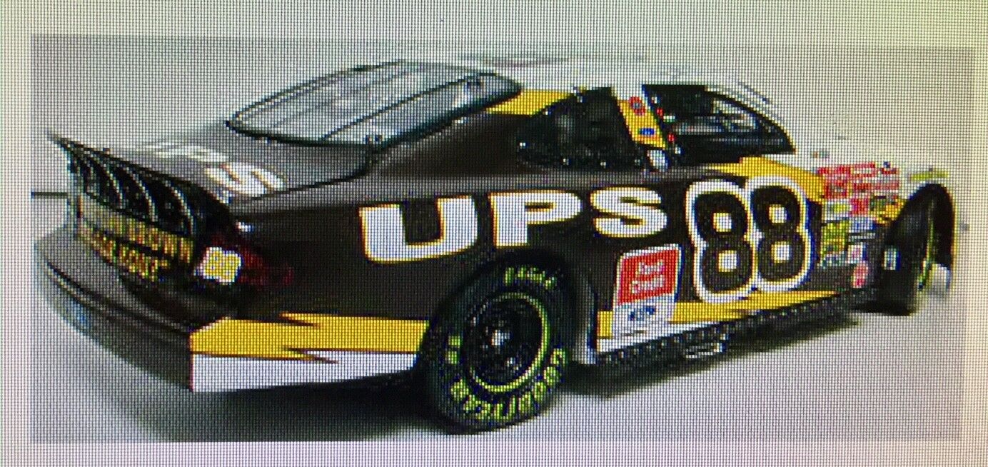 2002 UPS #88 Ford Taurus Rear QRT Panel Signed by Dale Jarrett Nascar ...