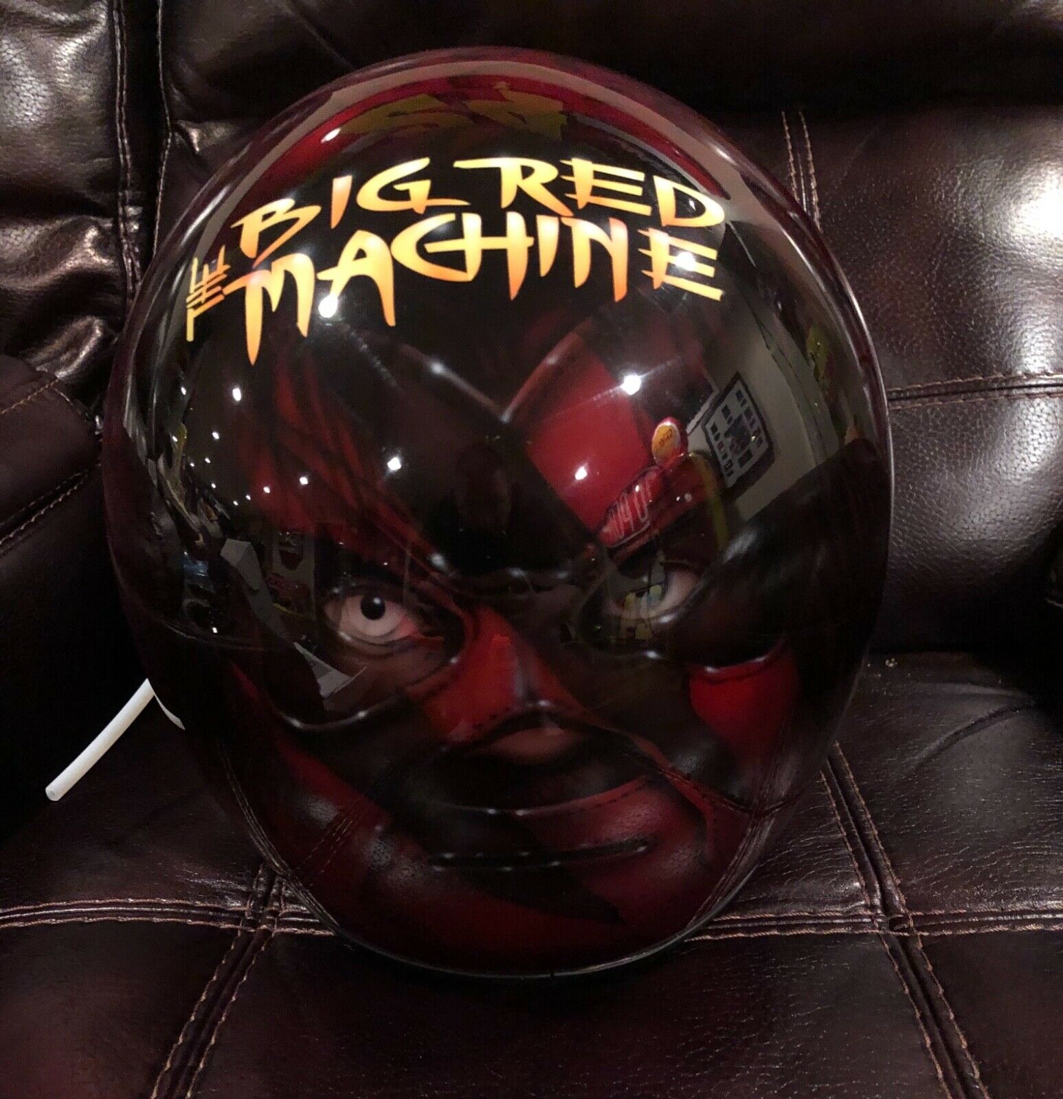 Jim Epler WWF WWE KANE NHRA RACE WORN USED HELMET Drag Racing NITRO ...