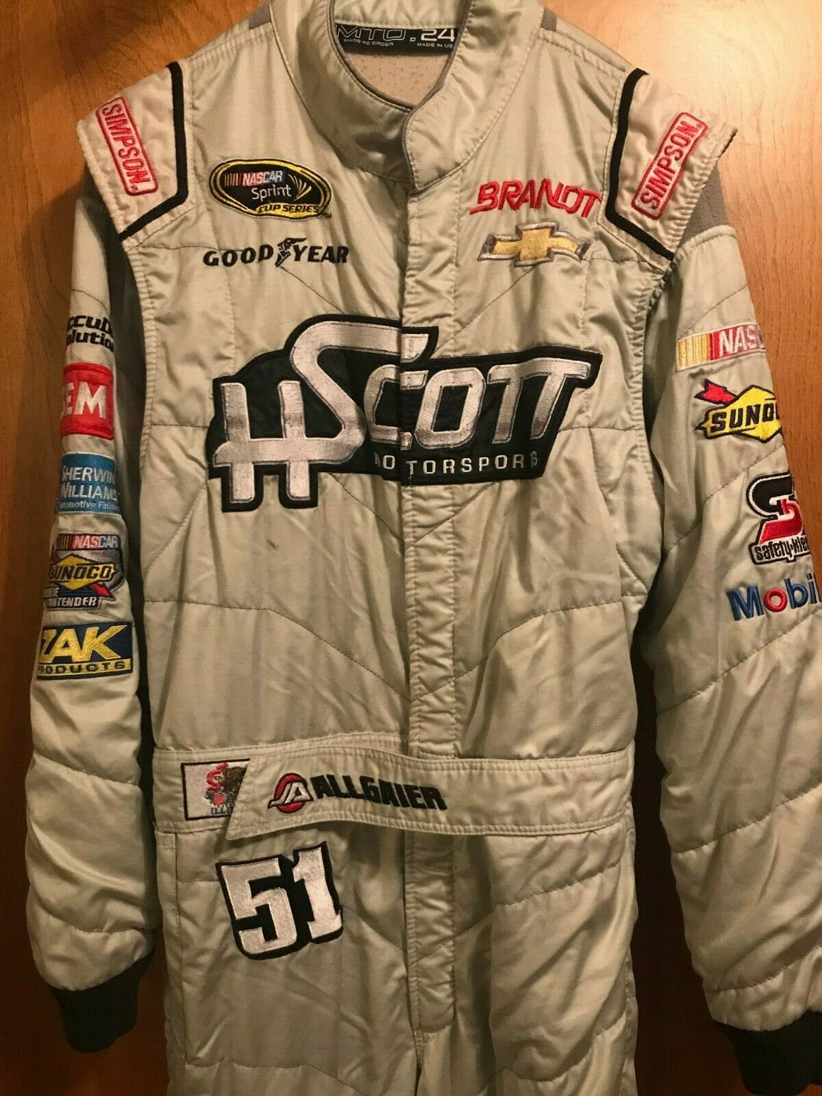 NASCAR Justin Allgaier Simpson auto suit 3-2A/5 - Race Used 360