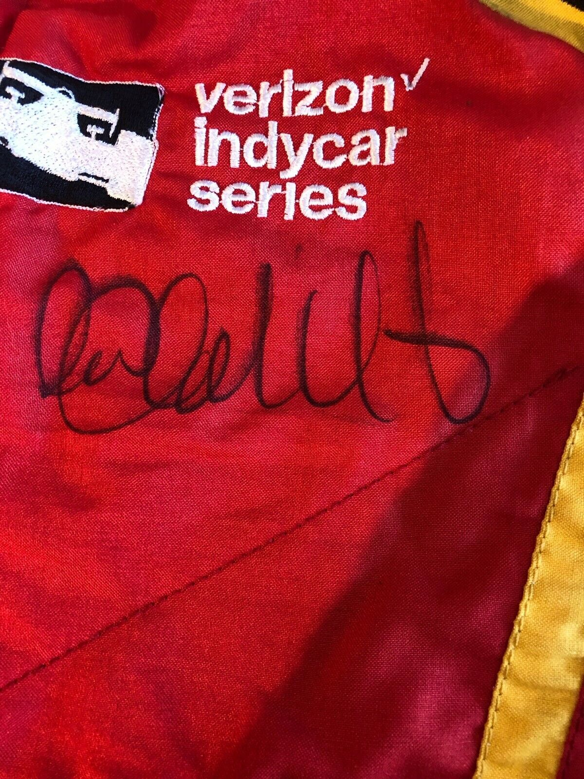 MARCO ANDRETTI, HAND SIGNED,2017 ST PETERSBURG RACE USED/WORN OMP ...