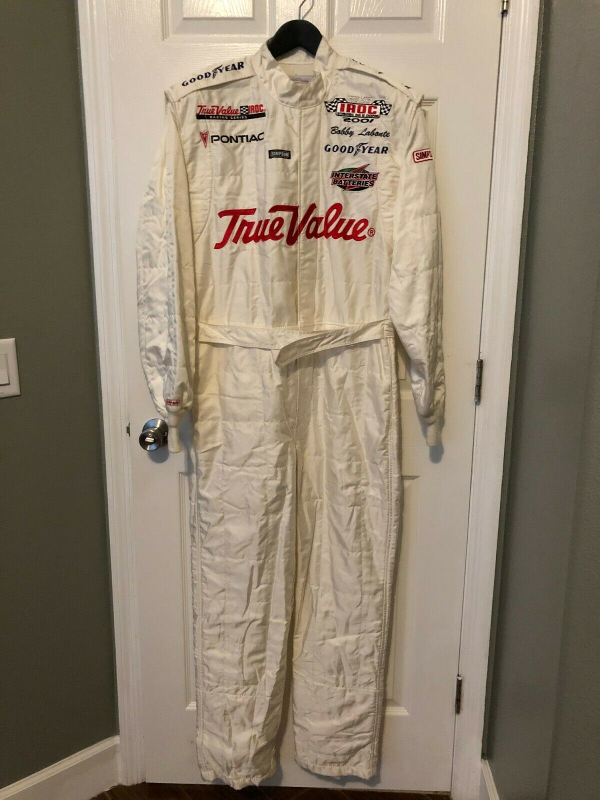 Bobby Labonte Race Used Worn IROC Drivers Fire Suit NASCAR Championship ...