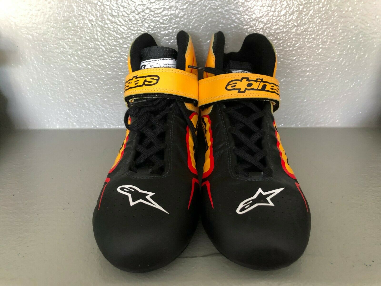Kyle Busch Autographed NASCAR Racing Driving Shoes Alpinestars - Race ...