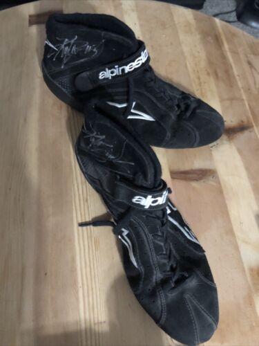 Kyle Busch Autographed NASCAR Racing Driving Shoes Alpinestars - Race ...